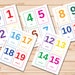 Basic NUMBER FLASHCARDS 0 -50, Number Flashcards Printable 0-50 for ...