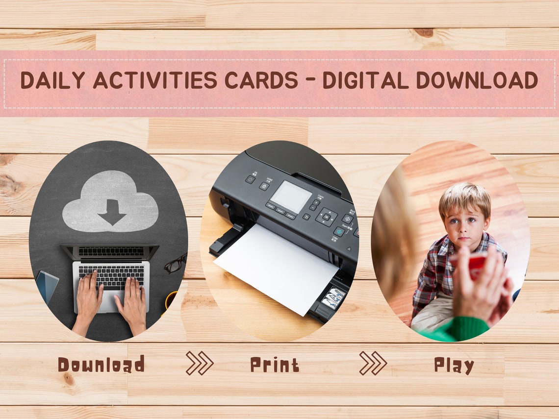 Daily Routine Flashcards for Kids, Visual Routine Cards Printable ...