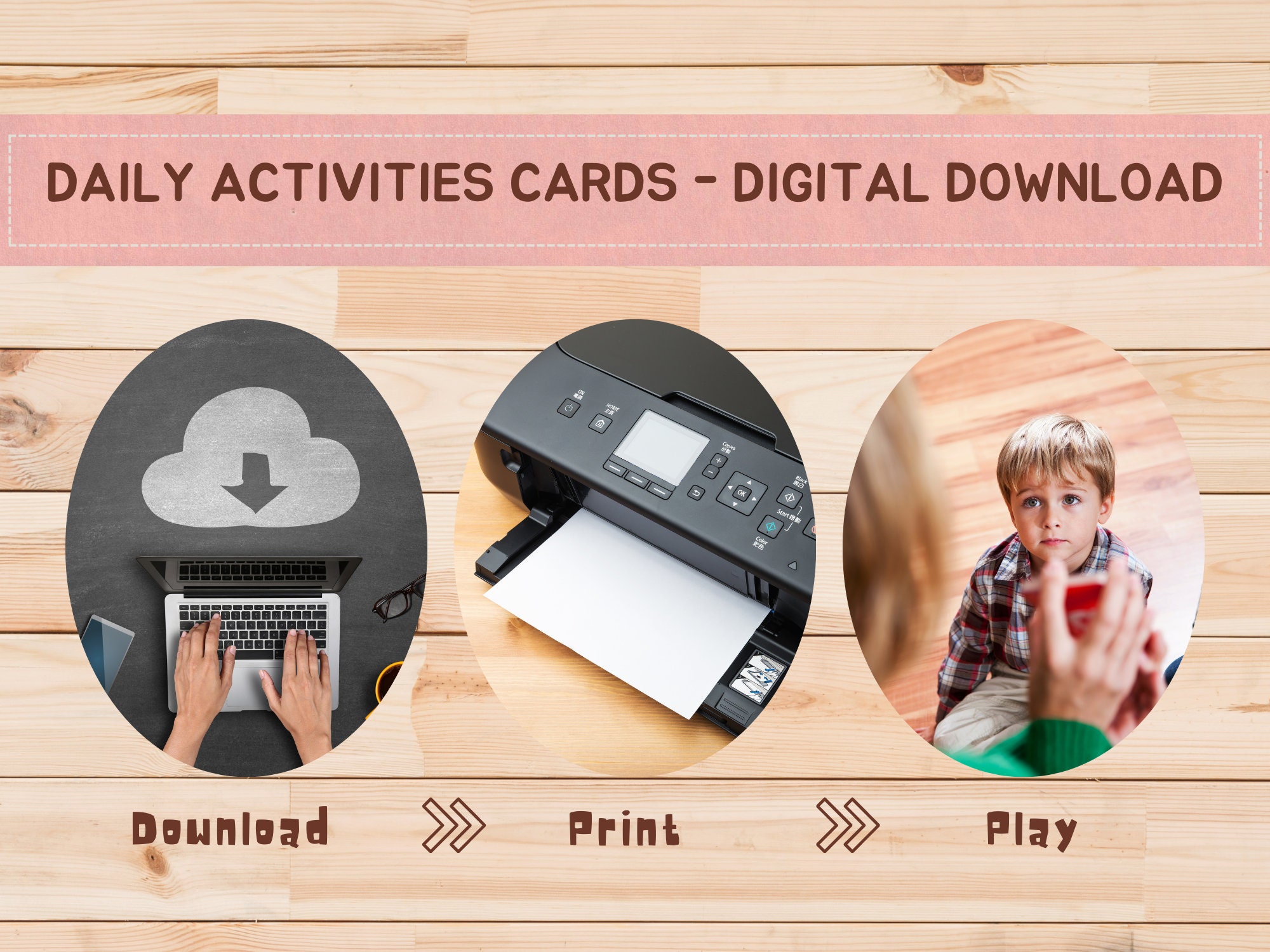 Daily Routine Flashcards for Kids, Visual Routine Cards Printable ...