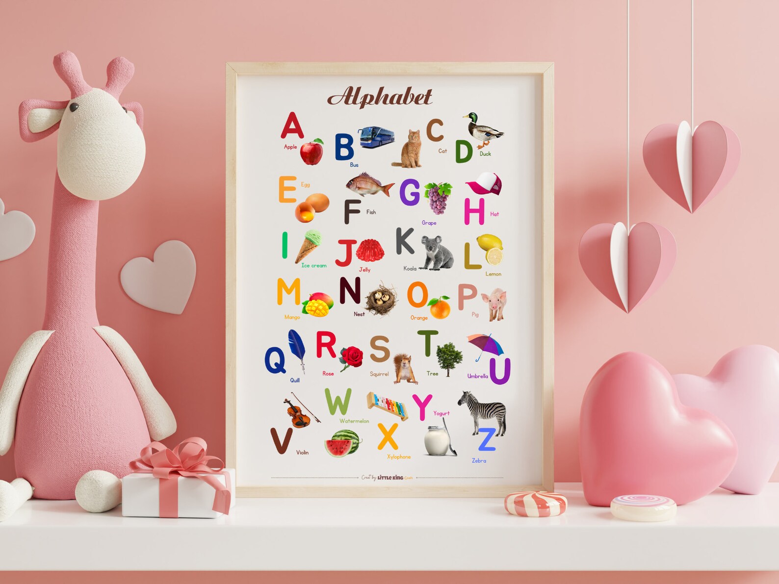 Alphabet Poster (real Pictures), ABC Poster, Montessori Poster ...