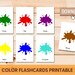 Color Flashcards, Montessori Printable, Toddlers Flacshcards, Color ...