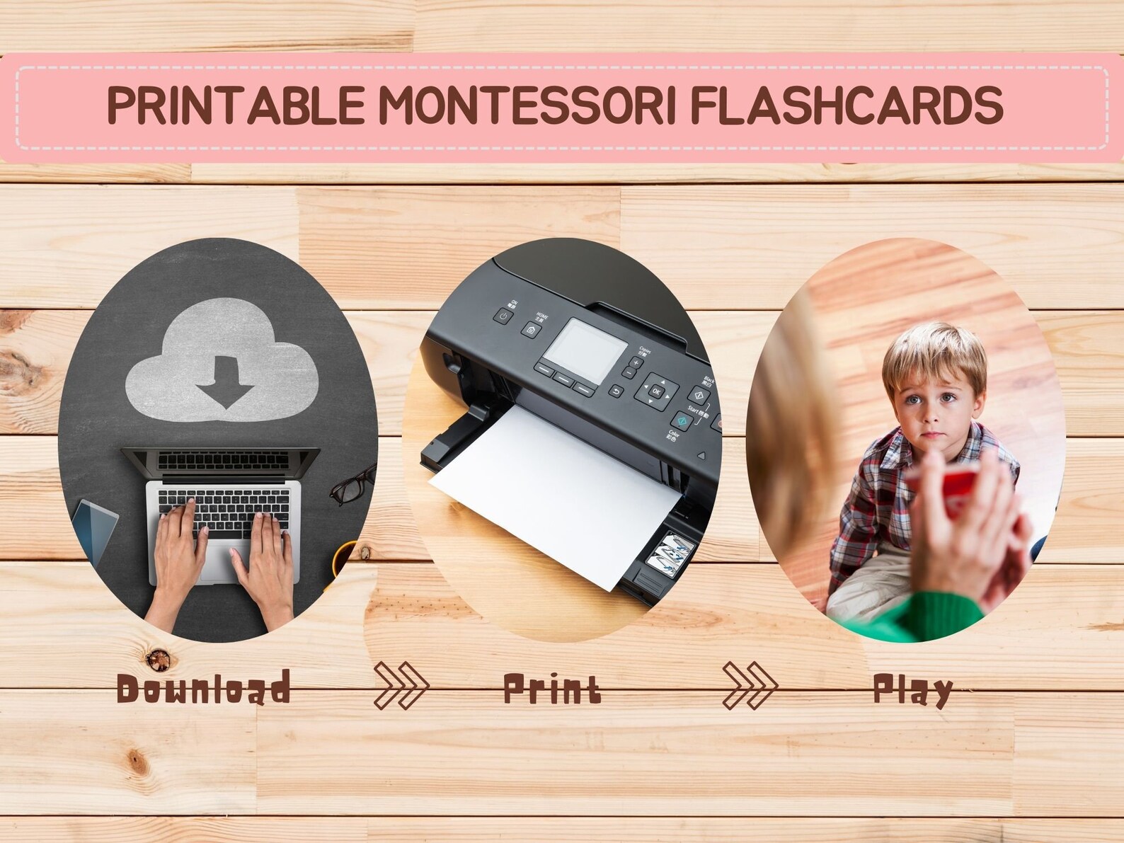 Montessori Alphabet Flashcards Printable, Watercolor ABC Flashcards ...