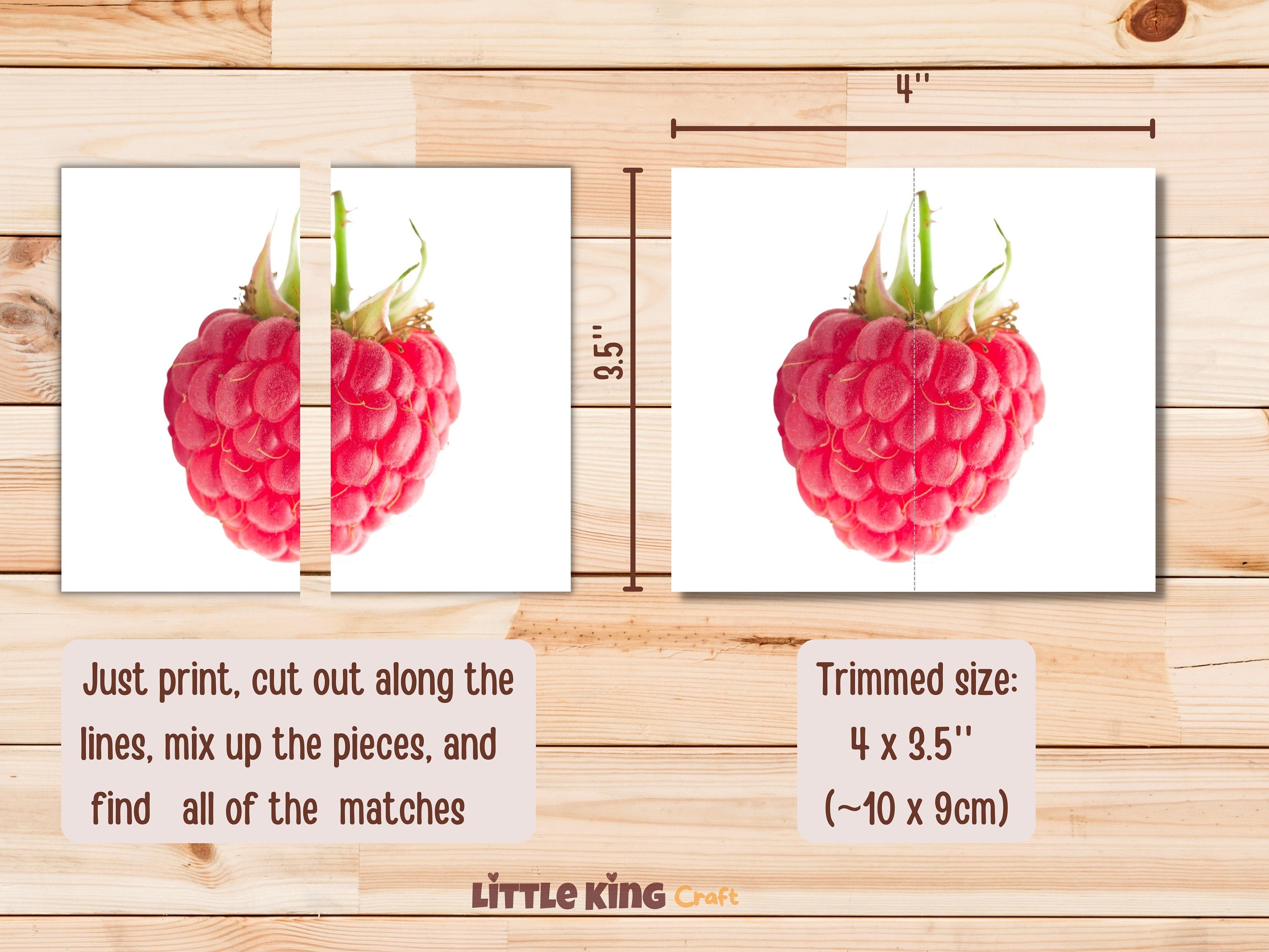 Fruit Puzzles (real Pictures), Matching Cards, Montessori Puzzle ...