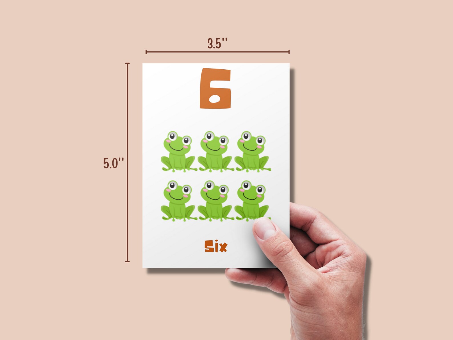 ANIMAL Number Flashcards Counting Flashcards Printable - Etsy