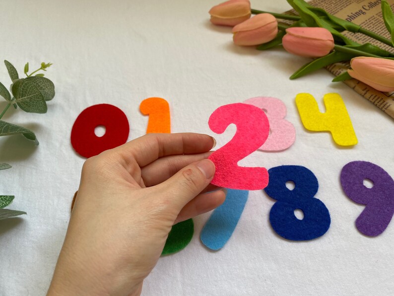 Felt Numbers, Felt Die Cuts for Crafting & Sewing, Felt Shapes Felt Cut ...