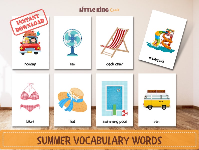 Summer Vocabulary Words With Pictures, Summer Holiday Activities for ...
