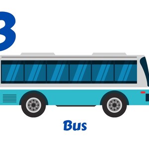 Transport Alphabet Flashcards, Vehicles Flashcards Printable, Transport ...