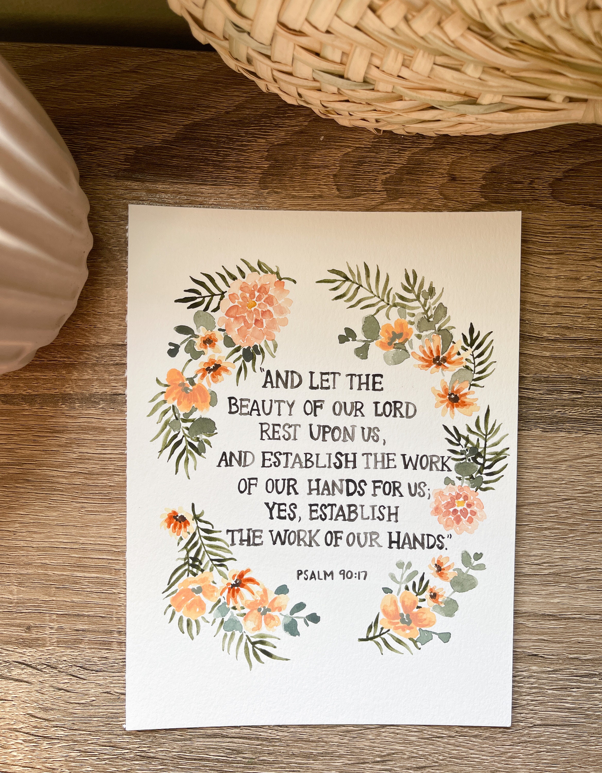 Psalm 90:17 Print - Etsy