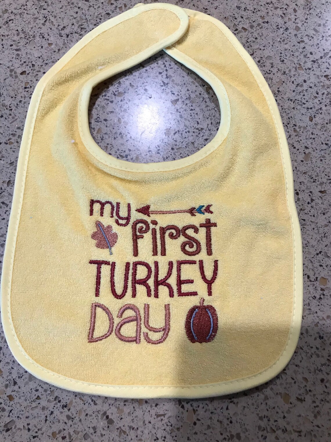 Bib “my First Turkey Day” - Etsy