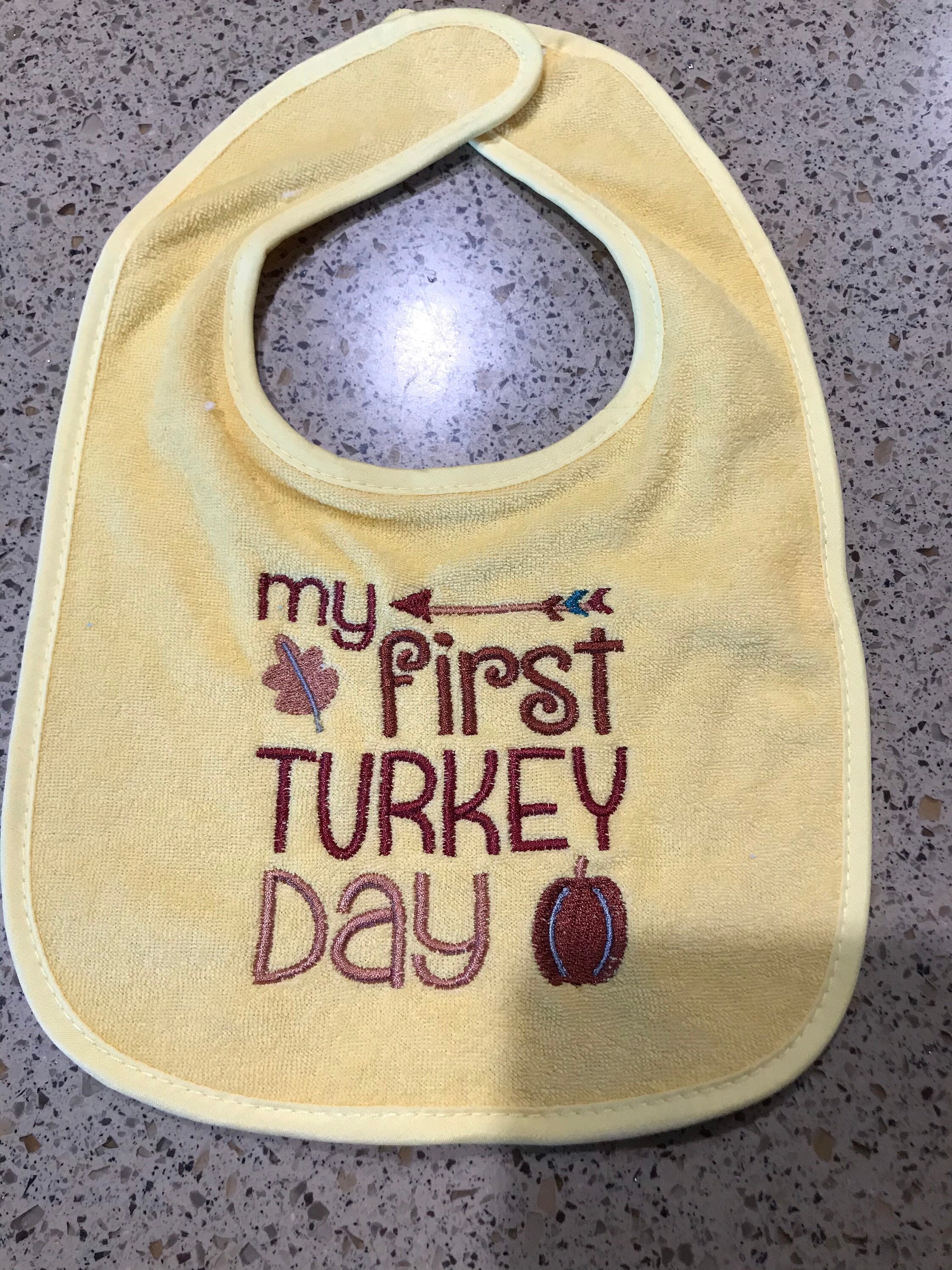 Bib “my First Turkey Day” - Etsy