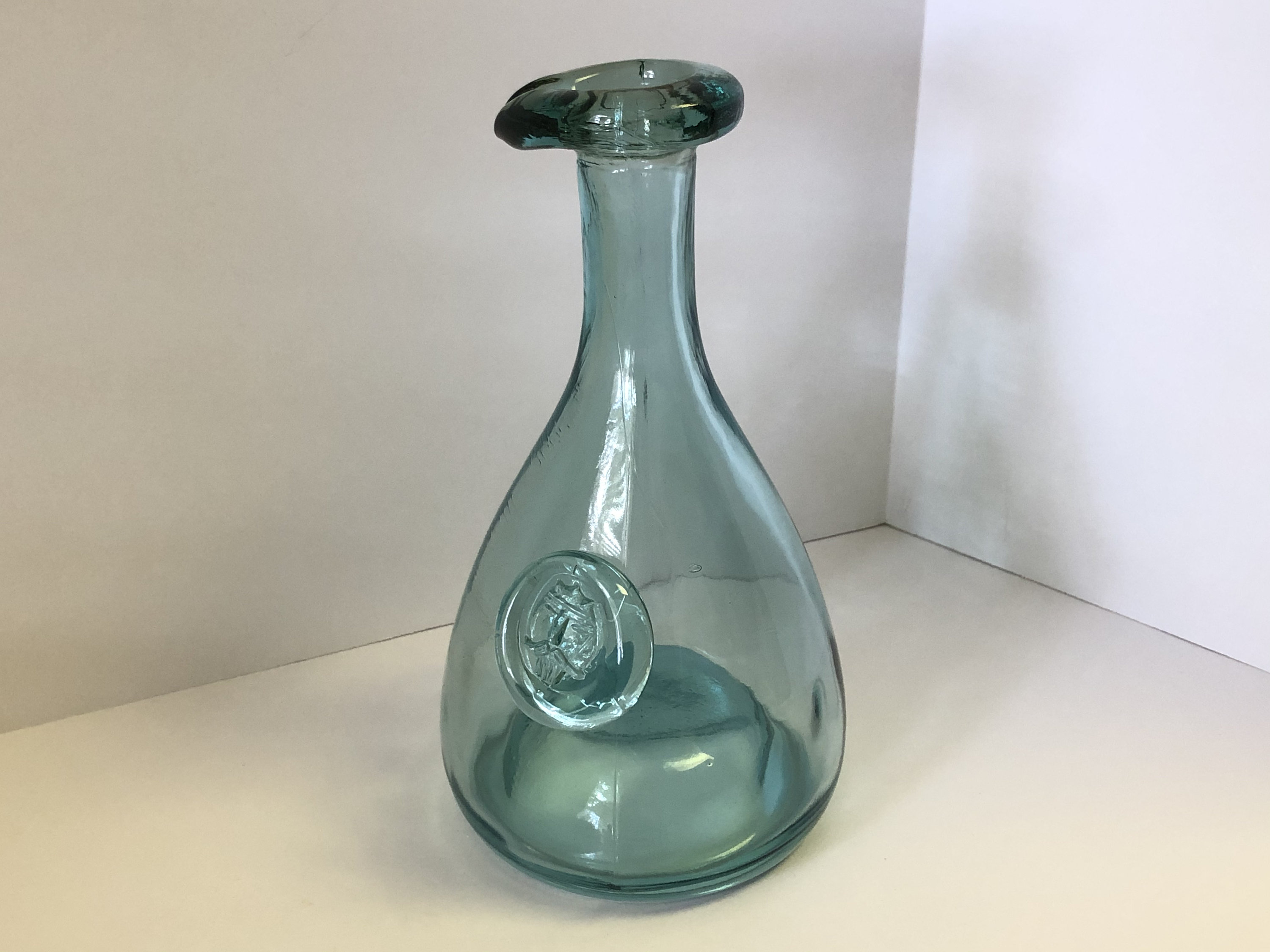 Kitchen & Dining Wine Decanter Vintage Green Glass Bottle Vintage MCM Holmegaard Denmark Kastrup ...