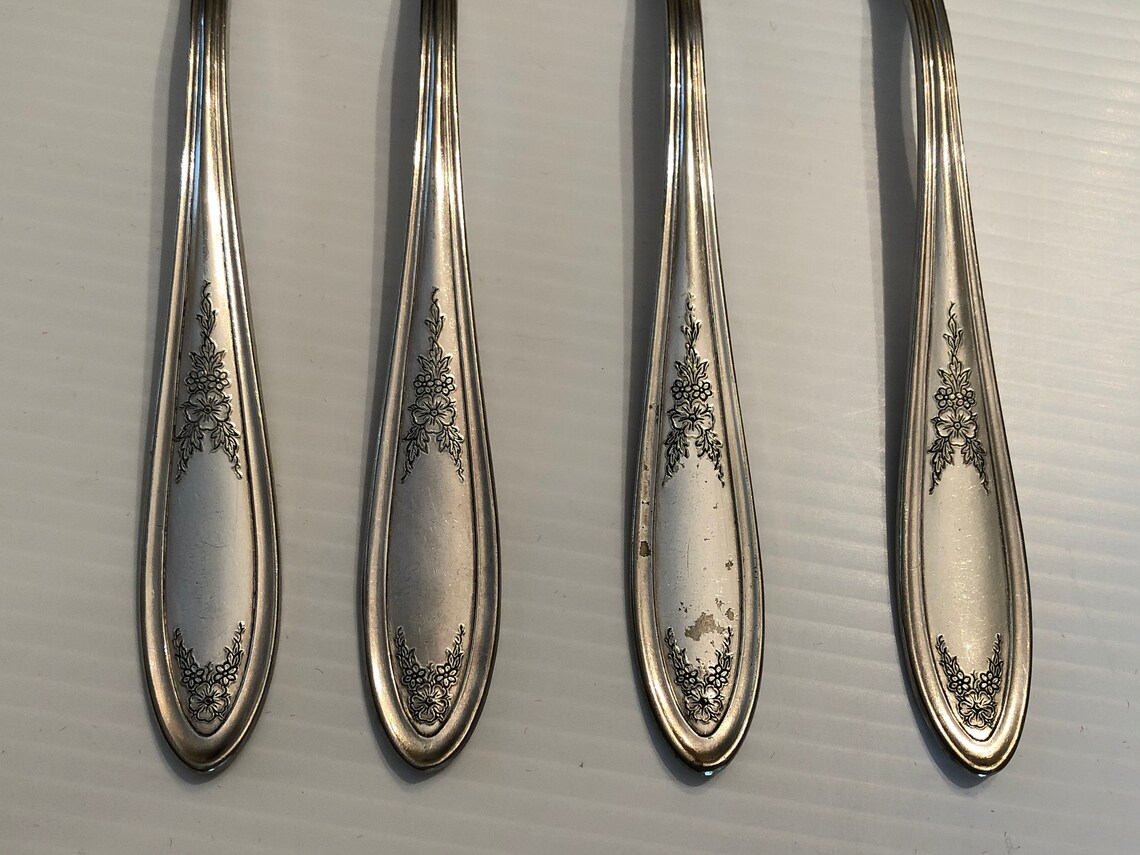 Vintage 8 Dinner Forks Oneida Community Par Plate | Etsy