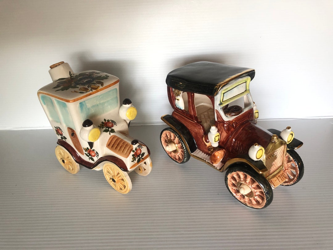 Vintage Ceramic Car Displays 2 Decorative Antique Cars - Etsy