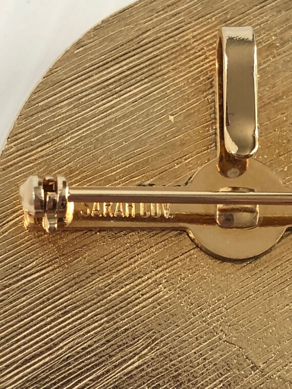 Vintage Sarah Coventry Coraline Brooch, Large Oval Fa… - Gem