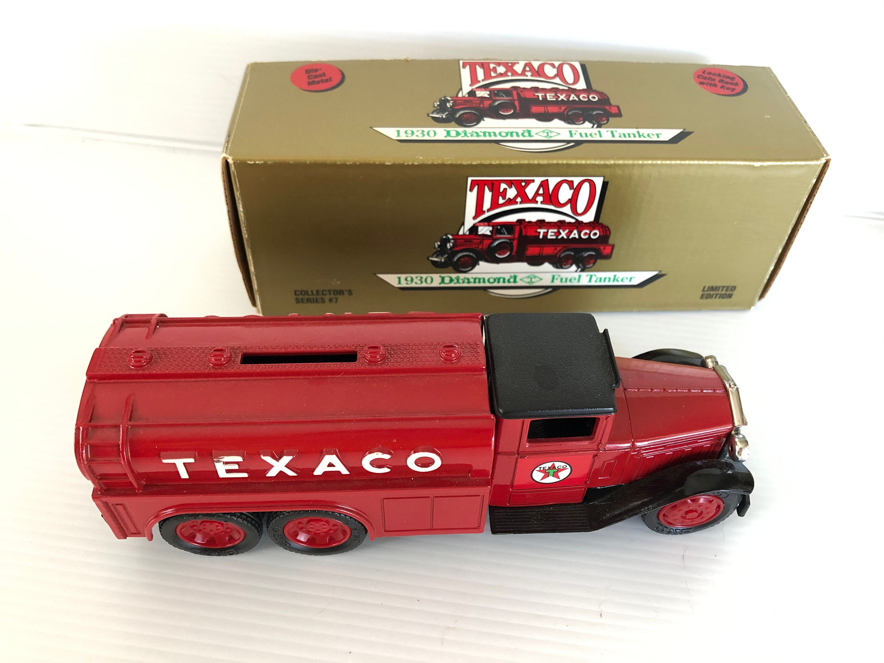 Vintage Replica Texaco 1930 Diamond T Fuel Tanker Coin Bank | Etsy