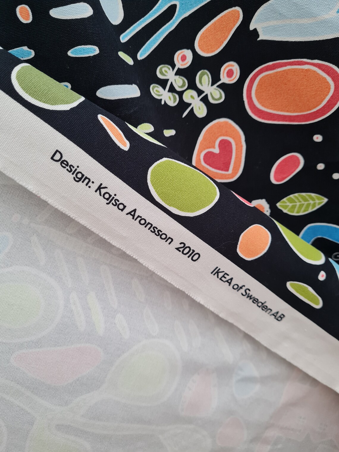 Abstract Ikea Fabric, Kajsa Aronsson Design - Etsy