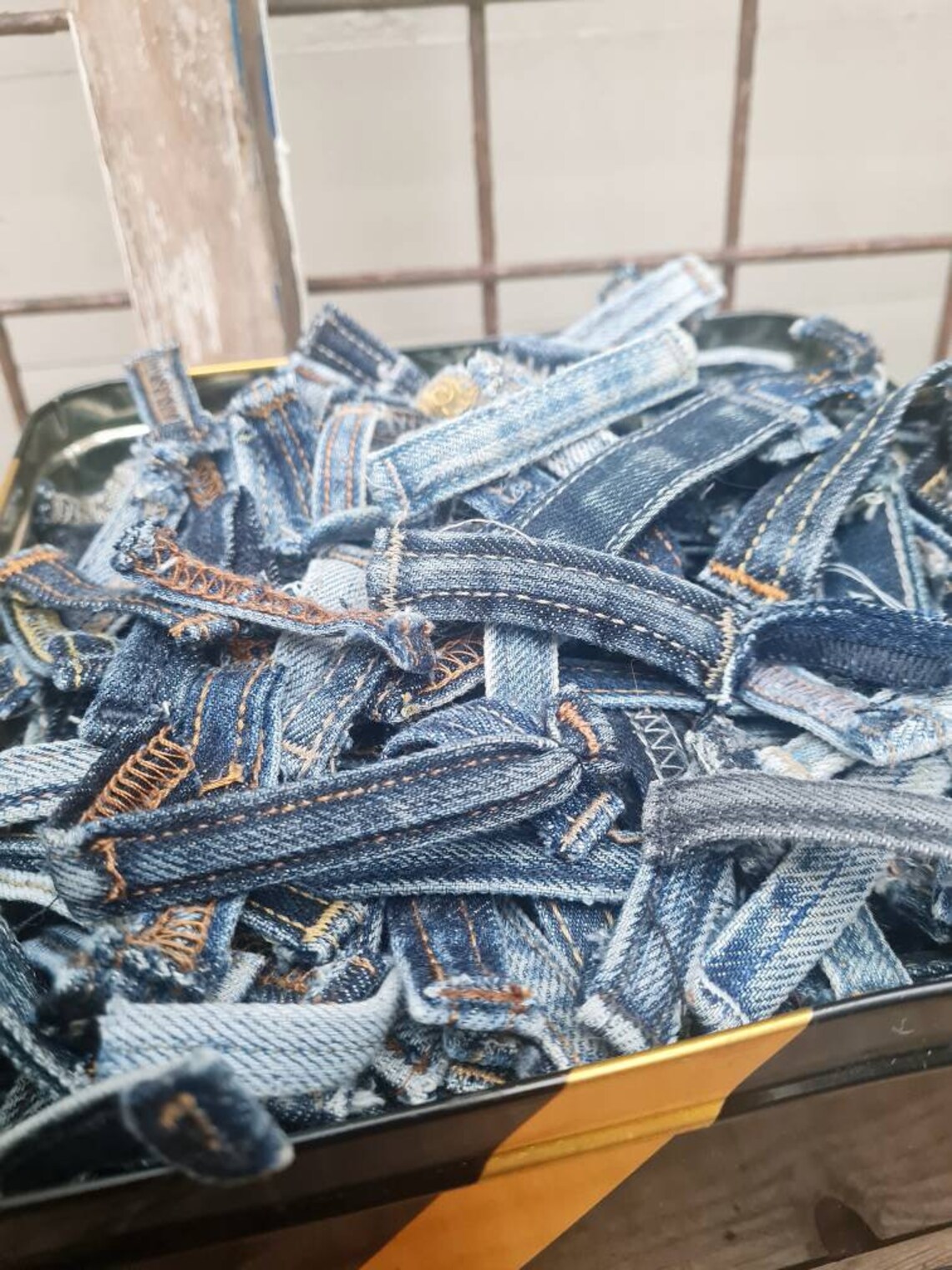 50 Denim Belt Loops, Denim Craft Supplies, Denim Jewelry Supplies - Etsy