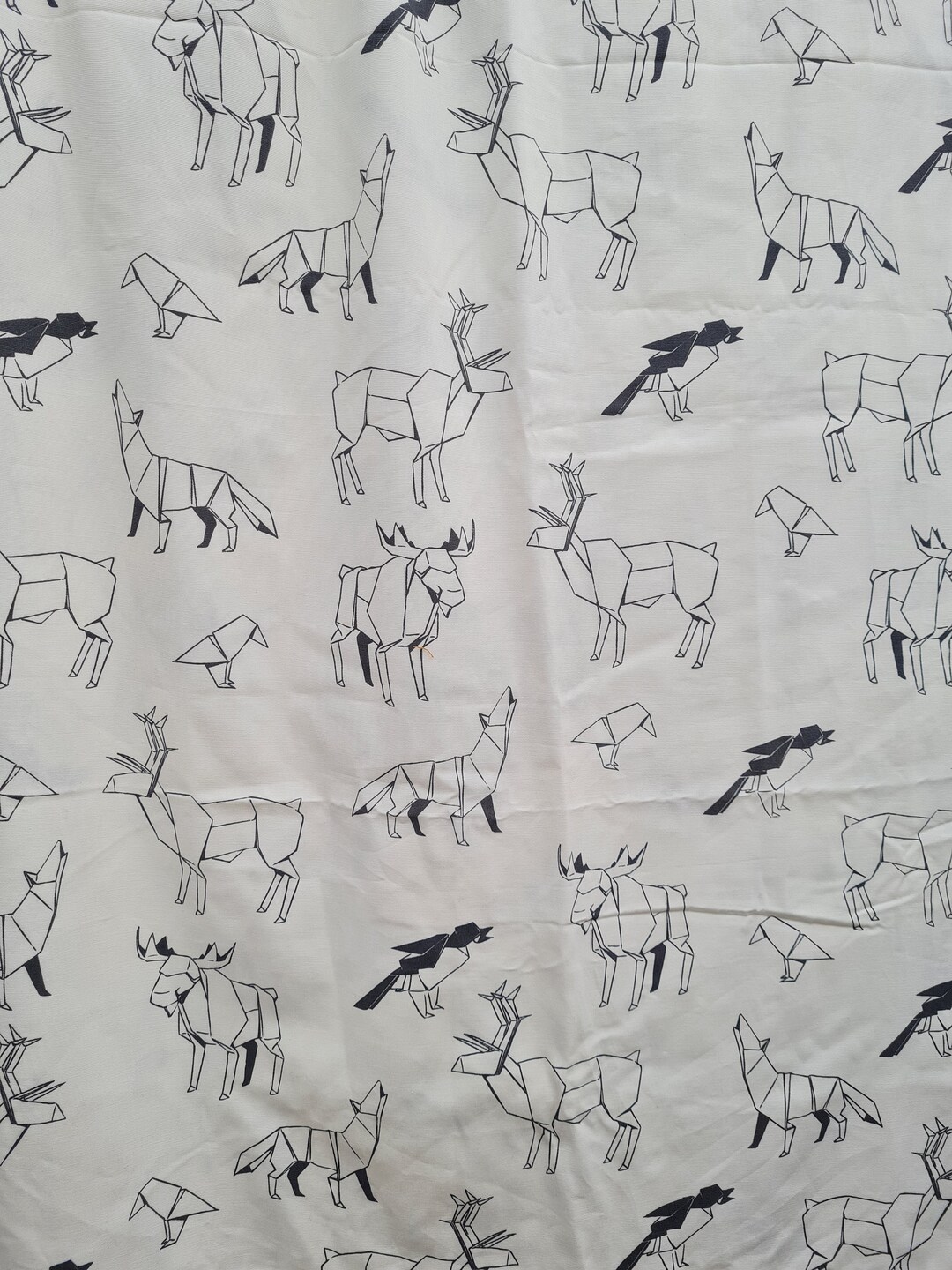 Origami Print, Ikea Cotton Fabric, - Etsy
