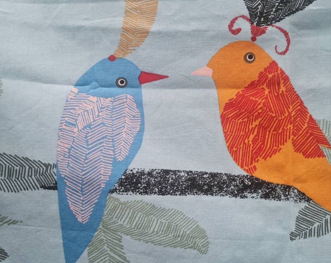Ikea Fabric Malin Åkerblom, Vintage Ikea Fabric, Birds Pattern Cotton ...