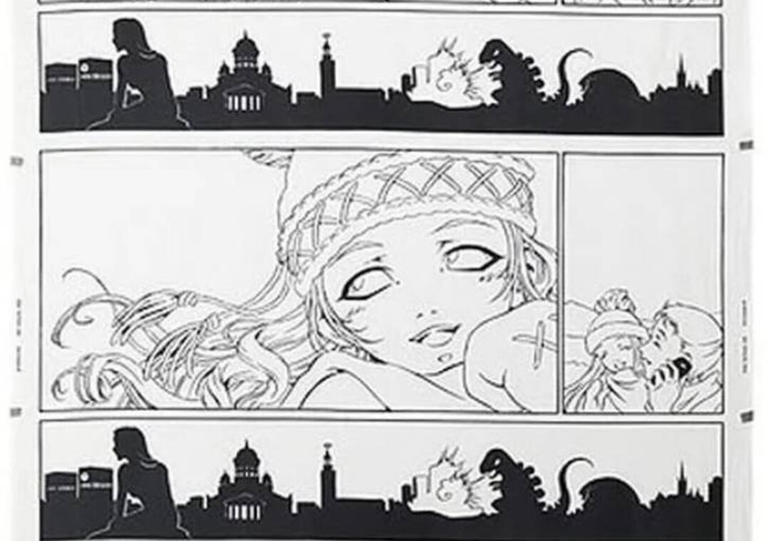 Ikea Manga Wall Panel, Manga Fabric, Ikea Fabric - Etsy