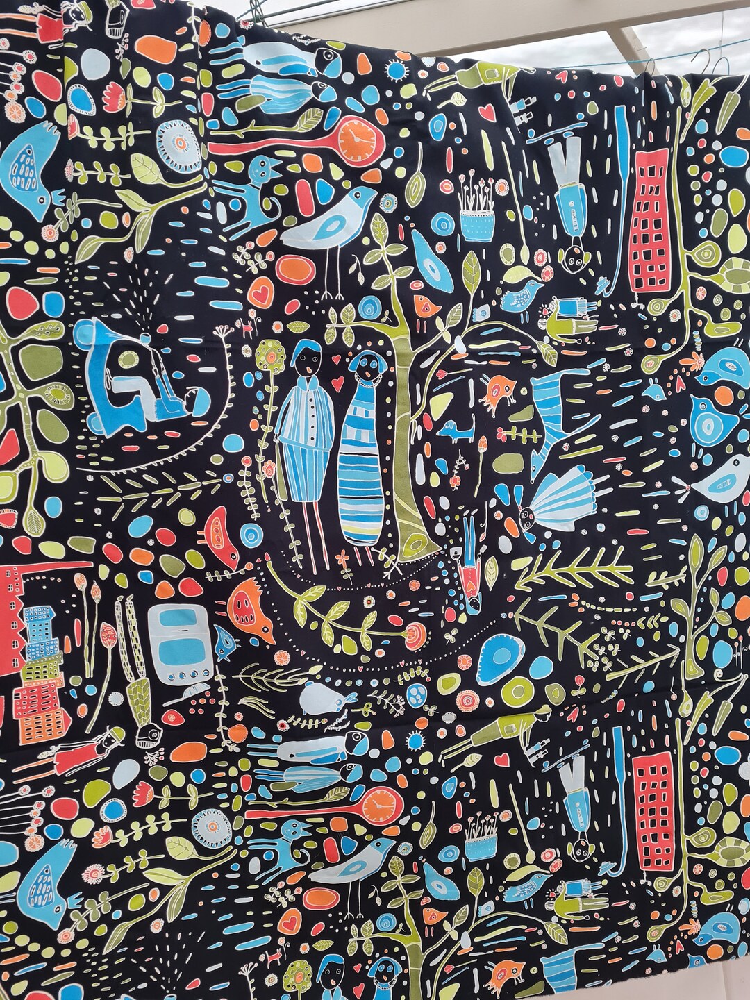 Abstract Ikea Fabric, Kajsa Aronsson Design - Etsy