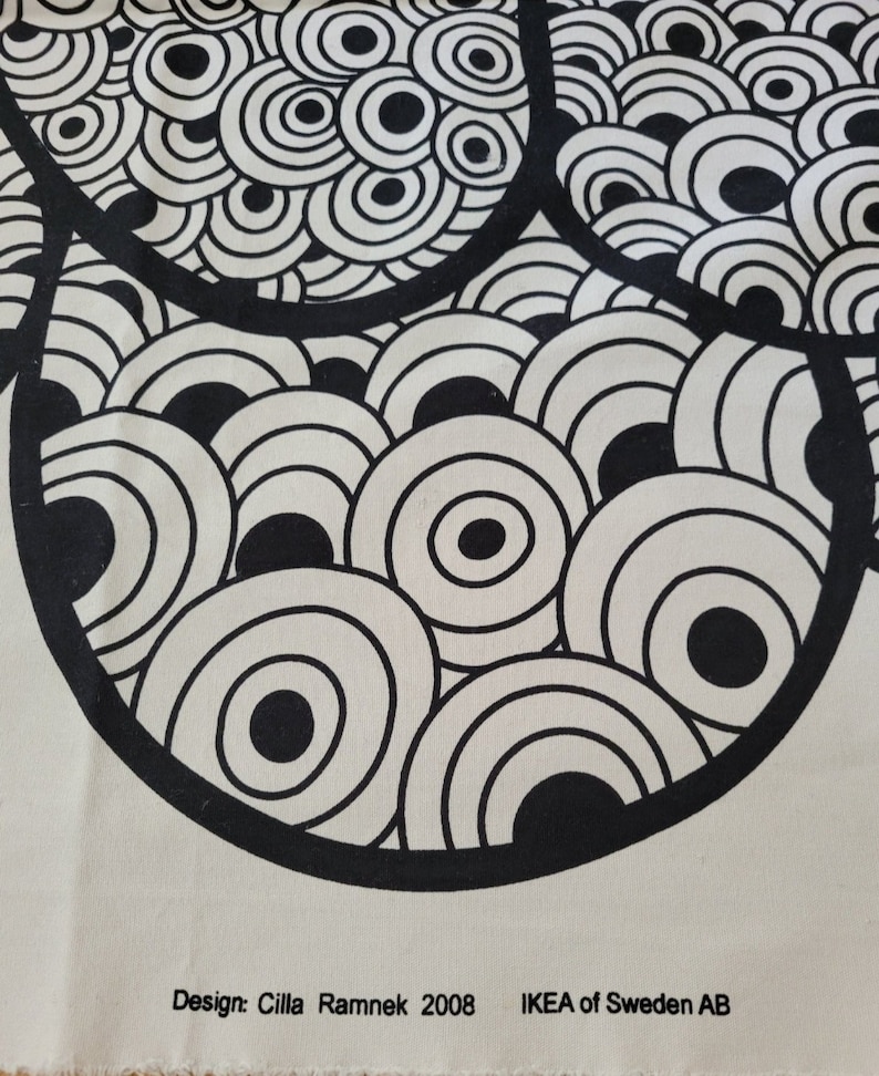 Saralisa Ikea Fabric, Cilla Ramnek Design, Vintage Ikea Fabric, Cotton ...
