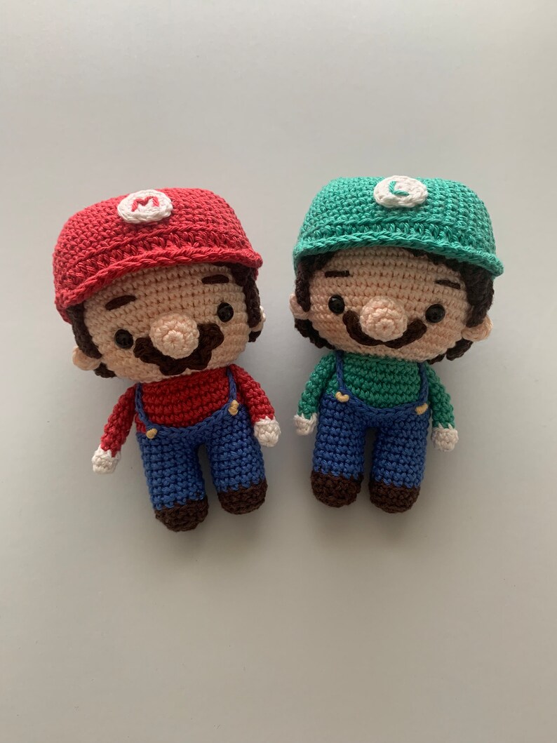 Pdf Pattern Mario Bros/mario and Luigi Characters Crochet Pdf Pattern ...