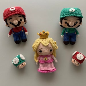 Pdf Pattern Mario Bros/mario Bros Characters Crochet Pdf Pattern ...