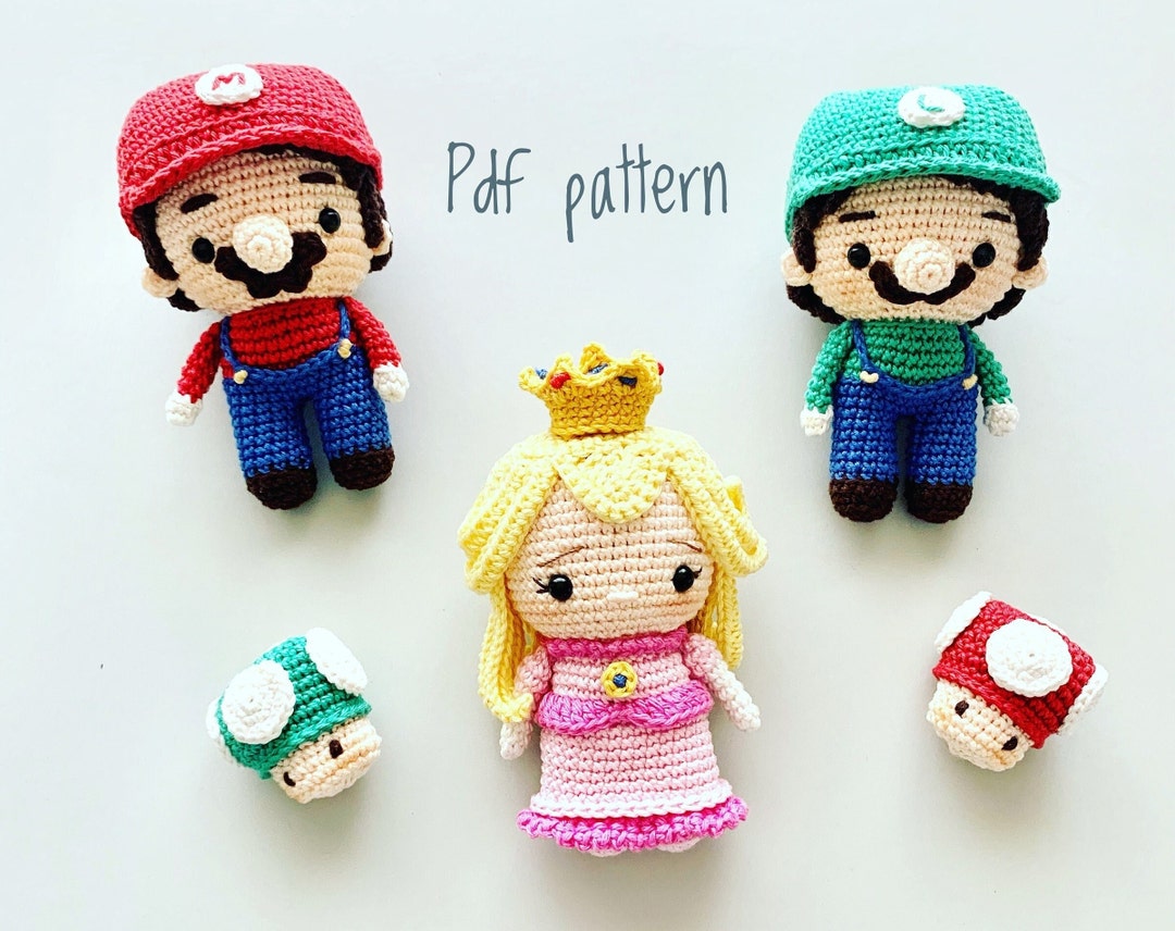 Pdf Pattern Mario Bros/mario Bros Characters Crochet Pdf - Etsy