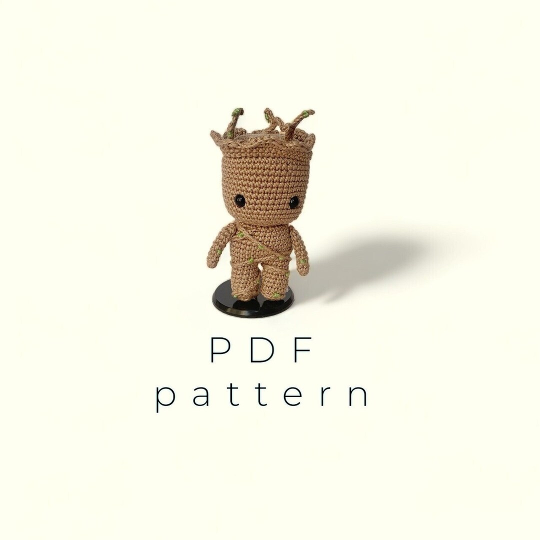 Crochet Groot Pattern: Amigurumi Super Hero Toy (PDF Pattern) - Etsy