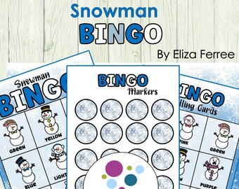 Printable Snowman Bingo - Etsy