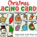 Christmas Lacing Cards, Lacing Card Printable, Christmas Activities for ...
