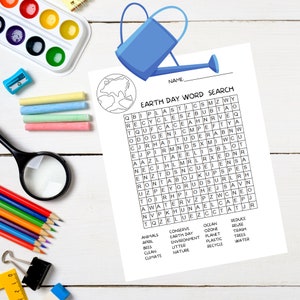 Earth Day Word Search, Word Game Printable, Word Search Printable ...