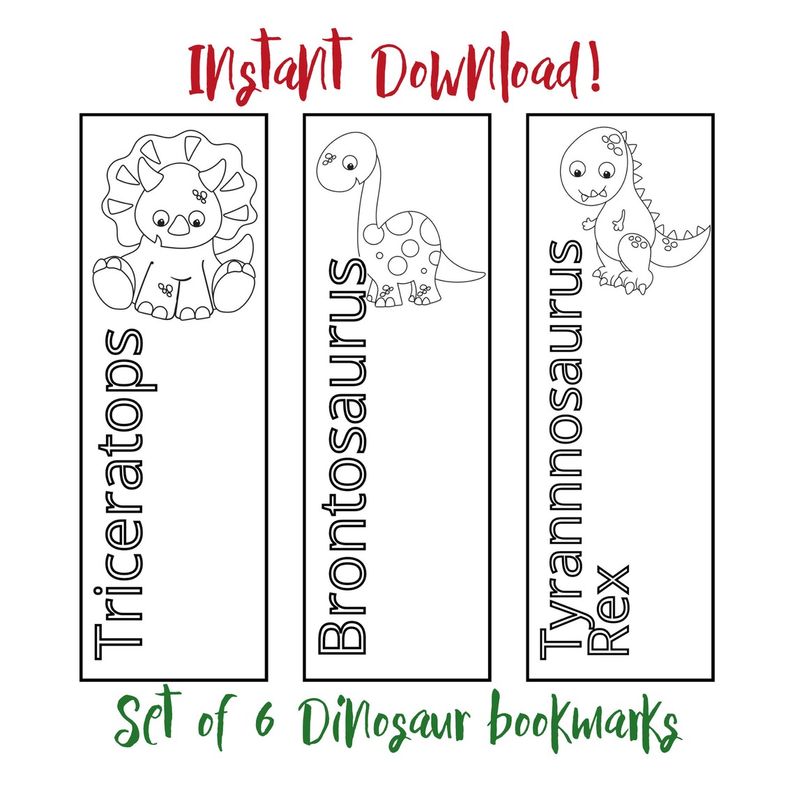 Buy Dinosaur Color Your Own Bookmarks Dinosaur Coloring Online in India ...