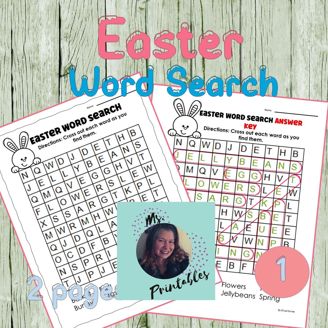Easter Word Search, Word Search Printable, Easter Activity, Classroom ...
