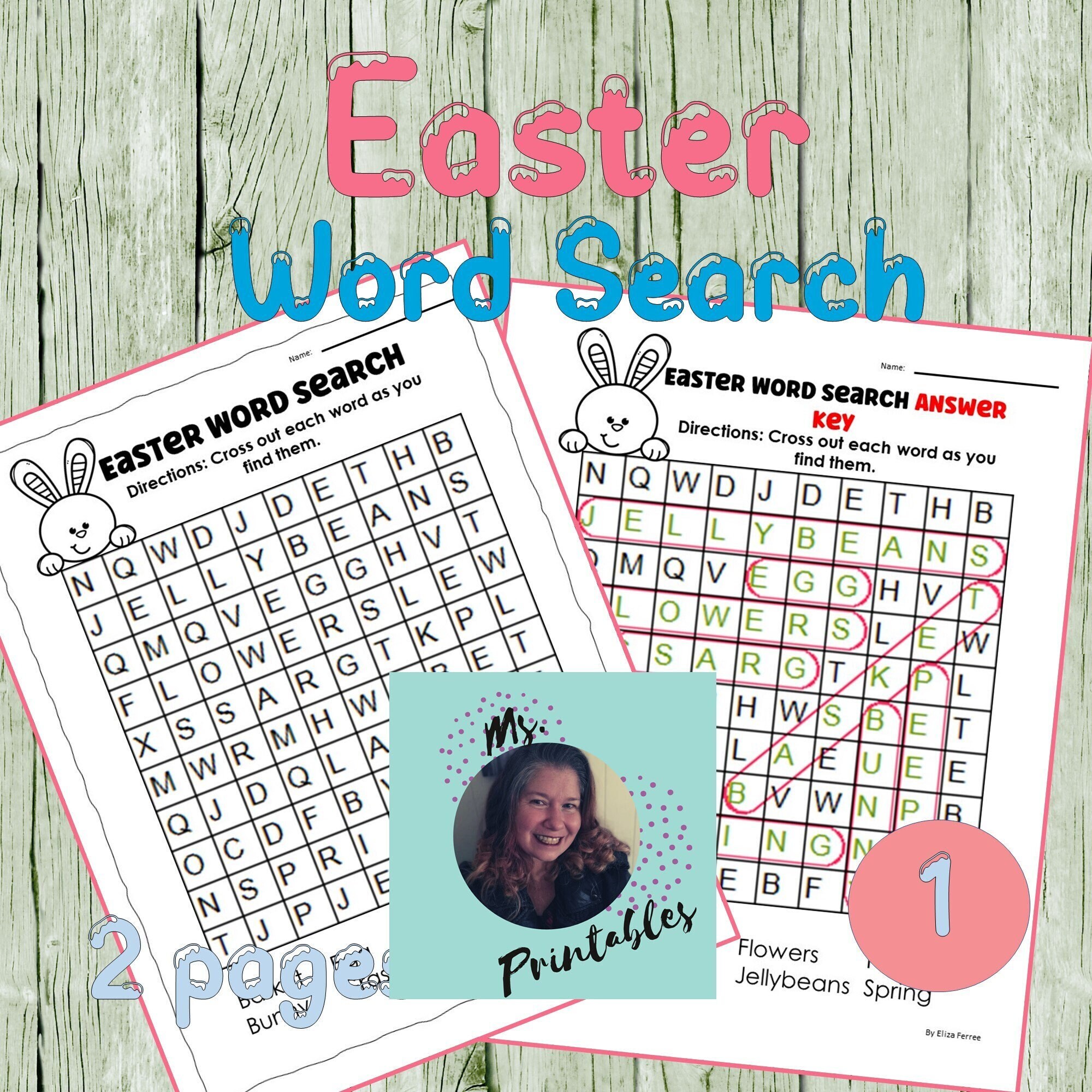 Easter Word Search, Word Search Printable, Easter Activity, Classroom ...