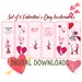 Gnome Valentine's Day Bookmark Printable, Kids Printable Valentine ...