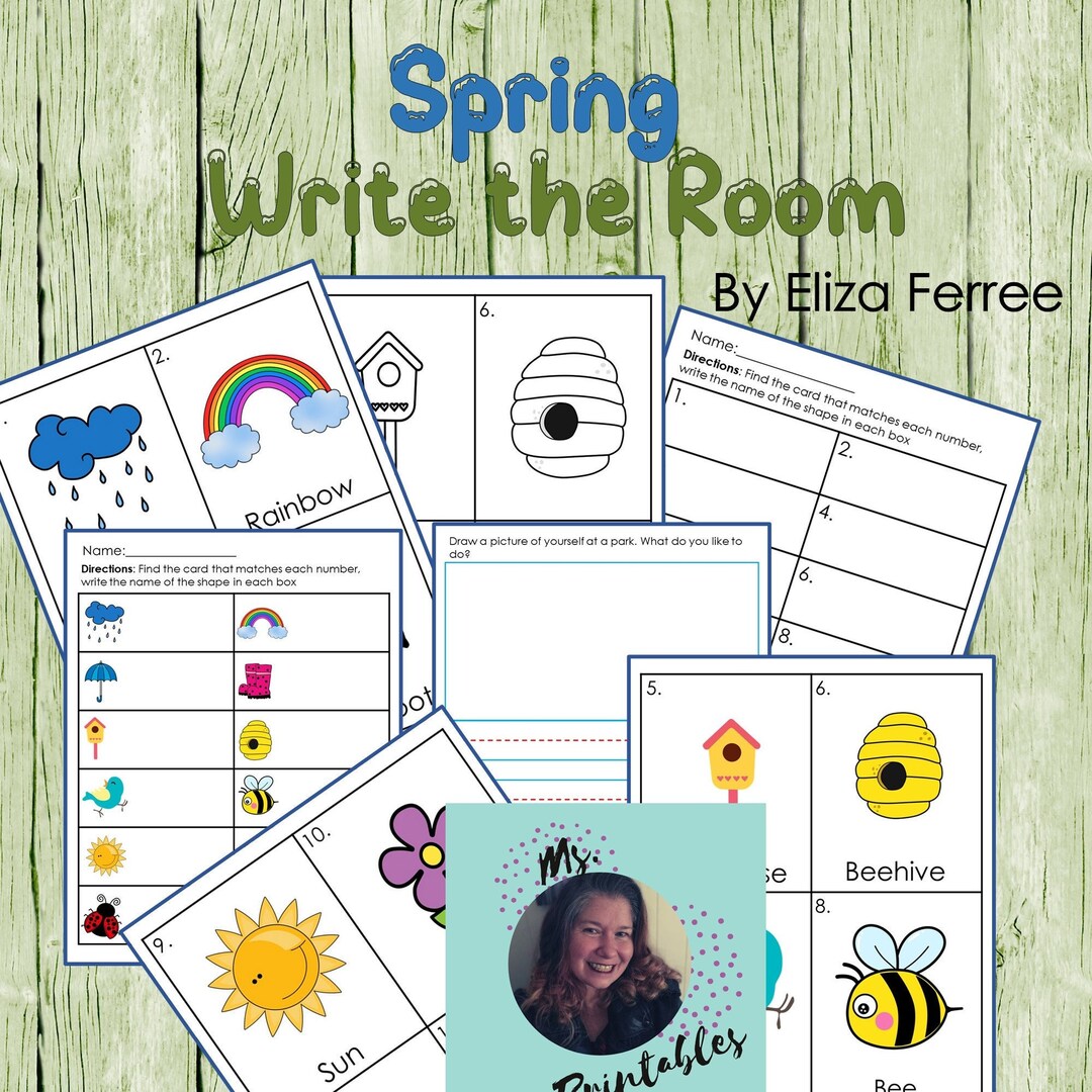 Spring Write the Room, Spring Writing Activity, Spring-themed Writing ...