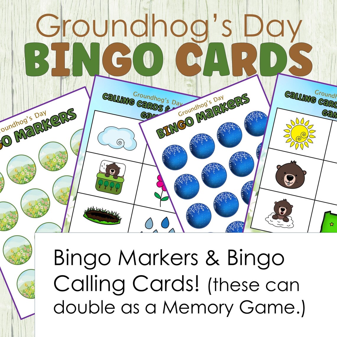 Groundhog Day Bingo, Groundhog Day Activities, Bingo Printable ...