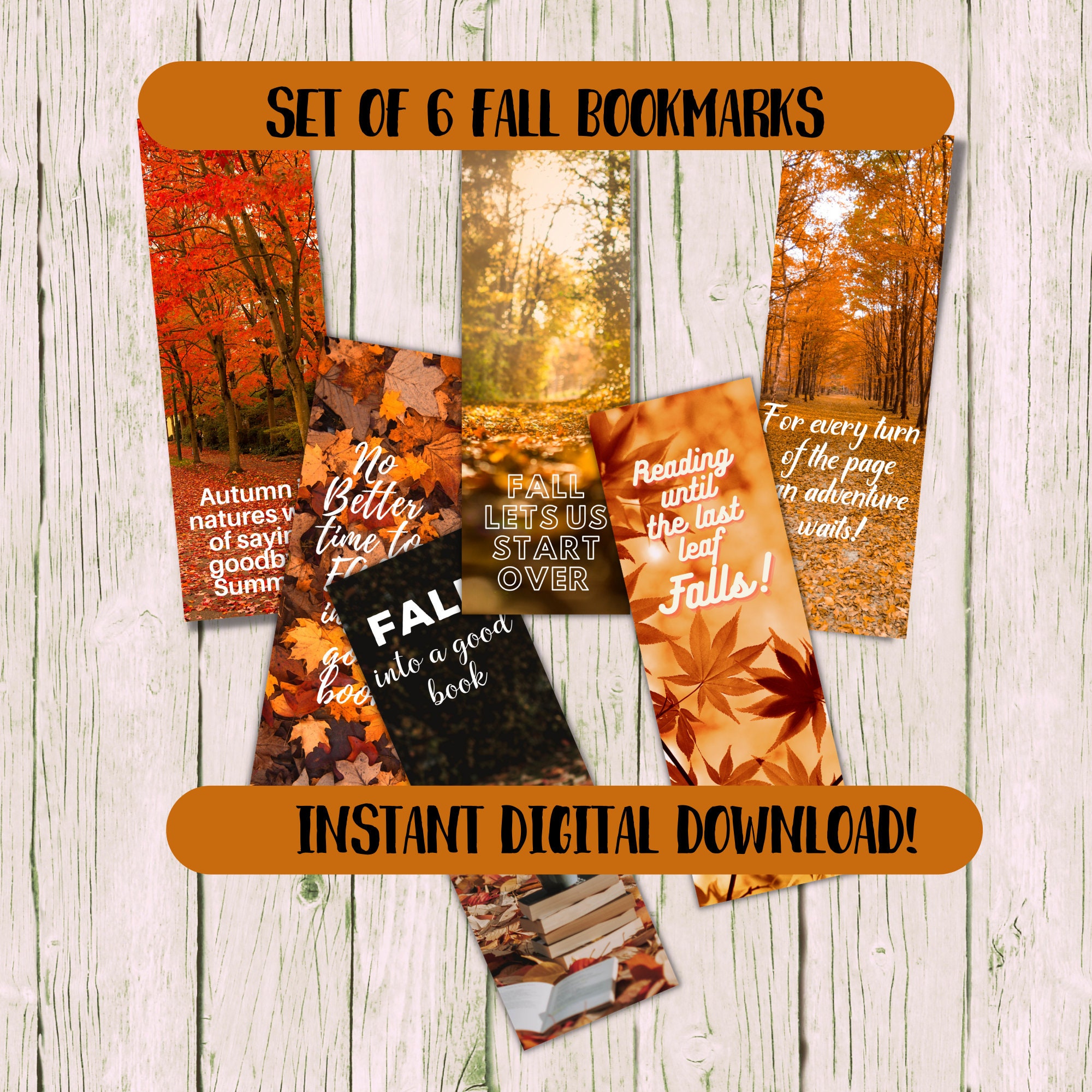 Fall Bookmarks, Autumn Leaf Bookmarks, Leaf Bookmarks, Autumn Color ...