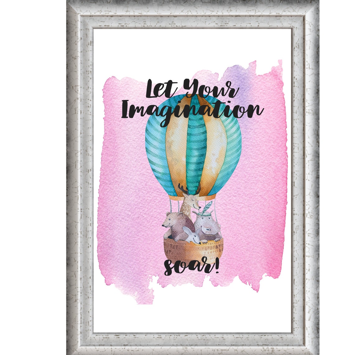 Let Your Imagination Soar Wall Art, Printable Wall Art for Baby's Room ...