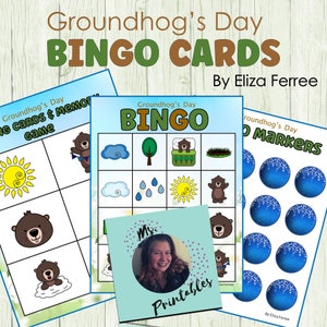 Groundhog Day Bingo, Groundhog Day Activities, Bingo Printable ...