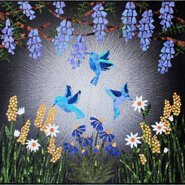 Hummingbird Quilt - Etsy