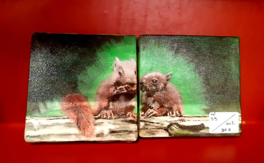 Couple of Little Squirrels - Etsy