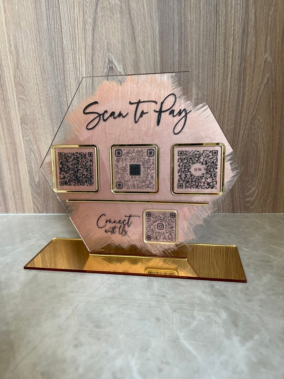 Business Scan to Pay Table Sign QR Codes Business Card - Etsy