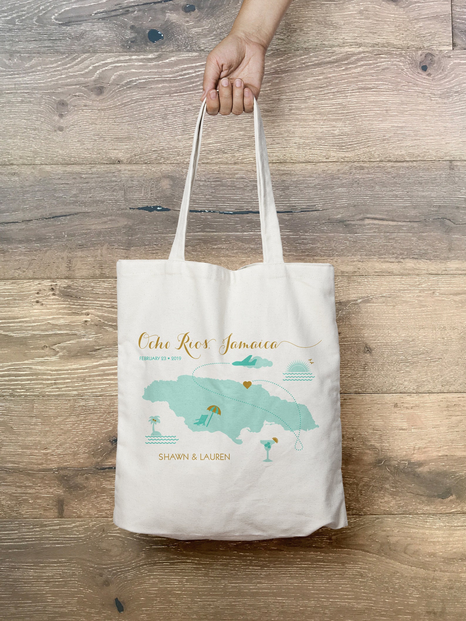 Customizable Destination Wedding Welcome Bag • Jamaica • Caribbean ...