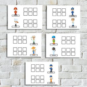 Community Helpers Preschool Sorting Mats. Professions Printable ...