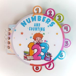 Learning to Count - Learn Numbers- Printable Busy Book - Velcro ...