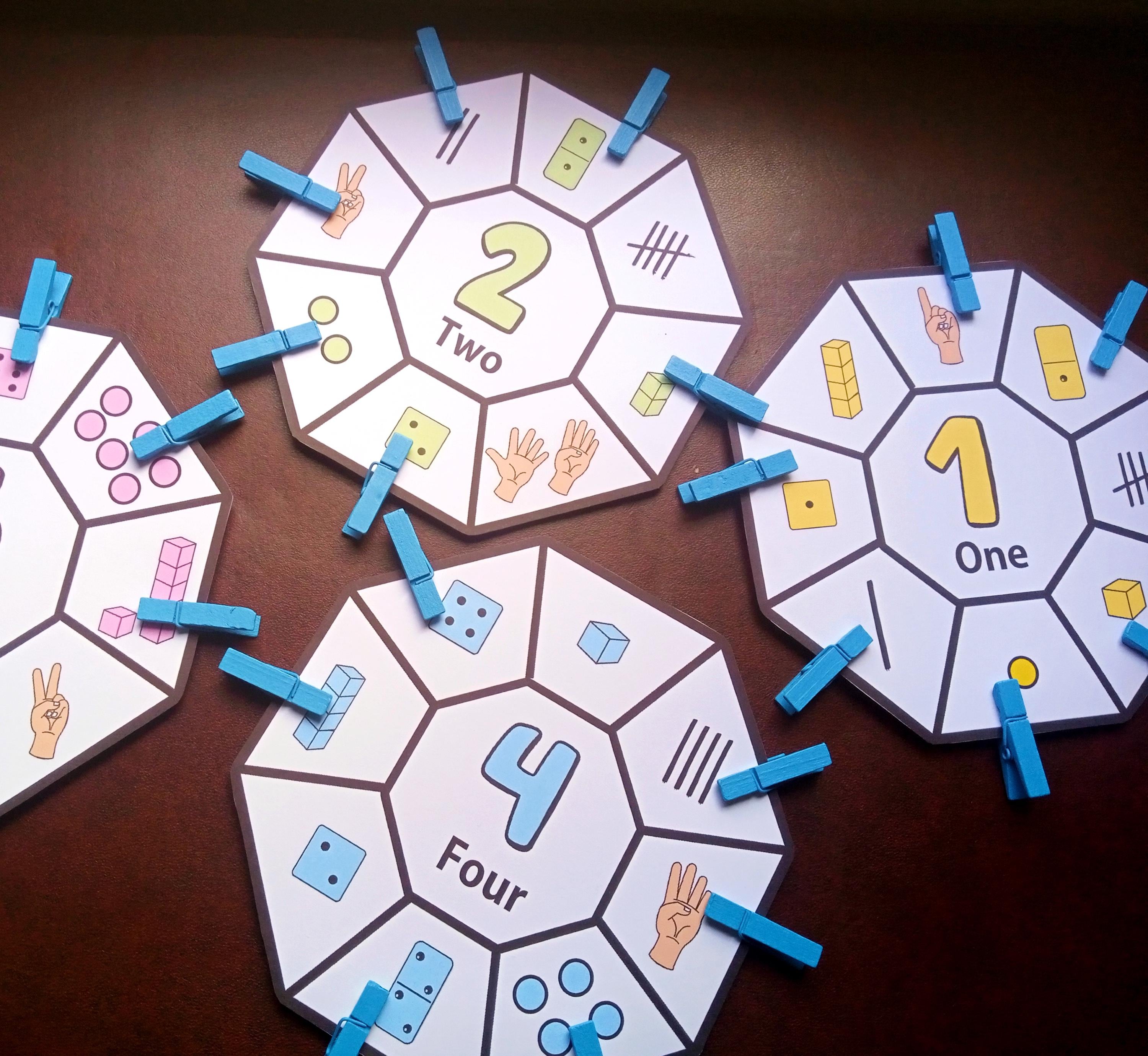 Number Sense Activity Cards Numbers 1 to 20, Educational Montessori ...