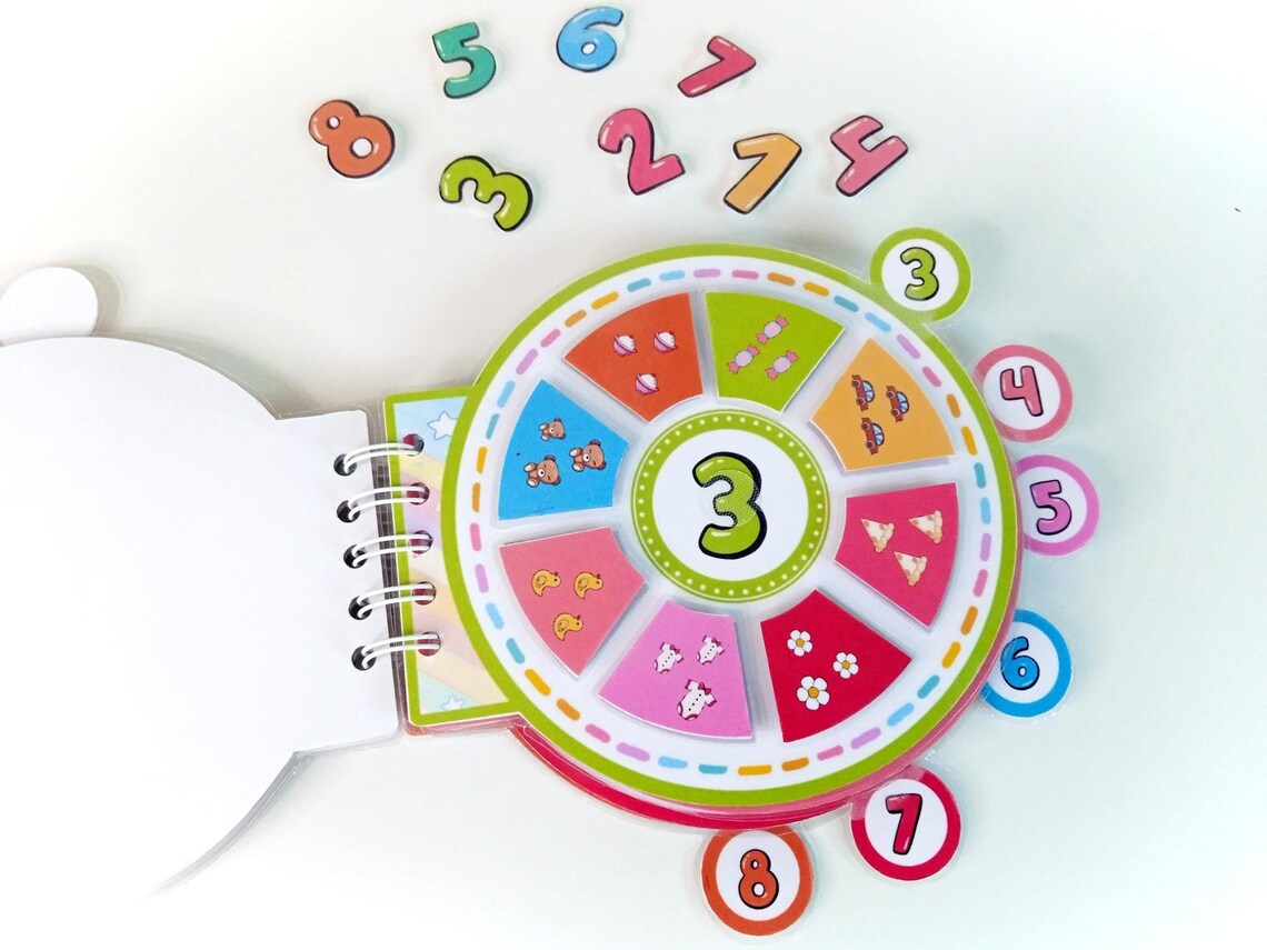 Learning to Count - Learn Numbers- Printable Busy Book - Velcro ...